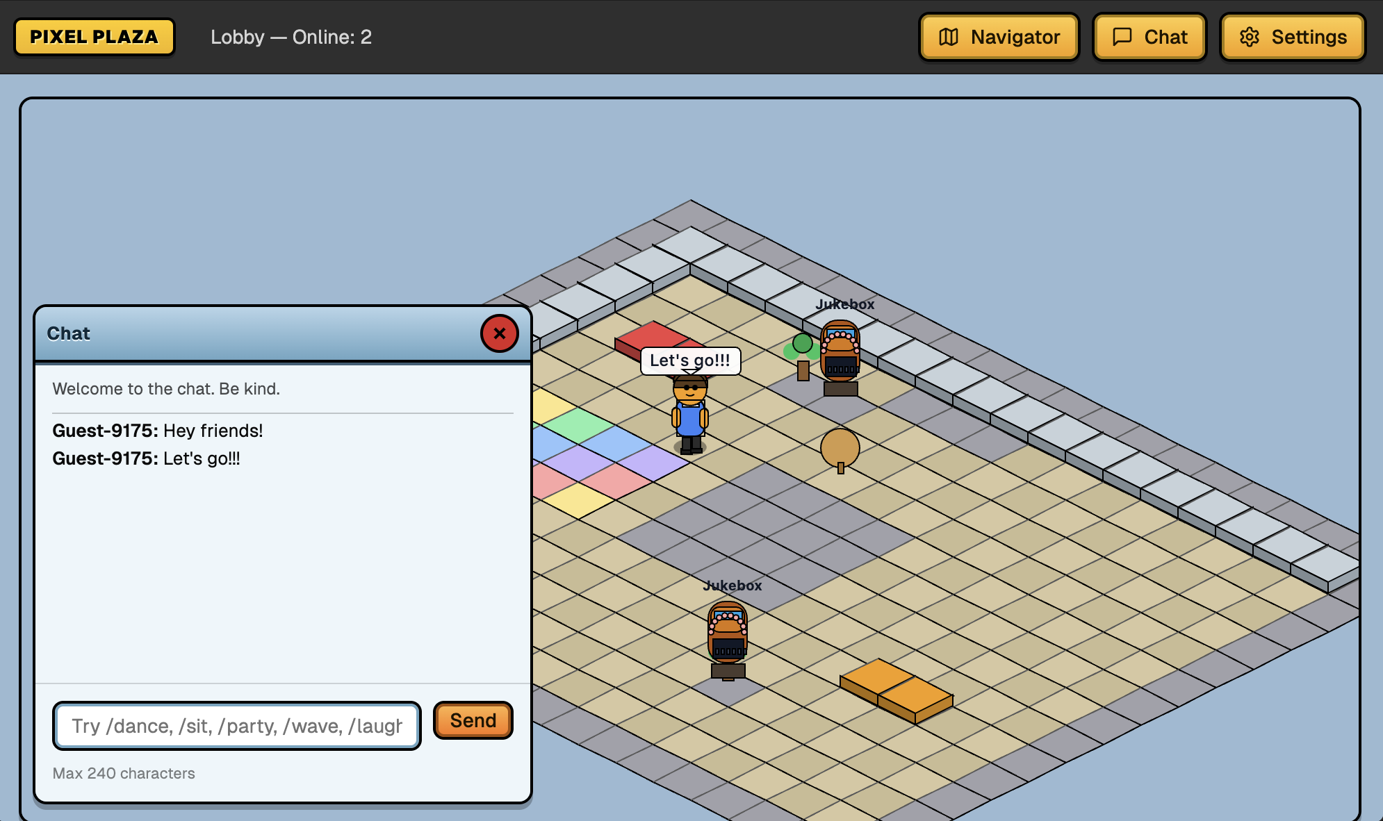 v0 - Habbo Hotel like Multiplayer Chatroom using GPT-5 - v0 by Vercel