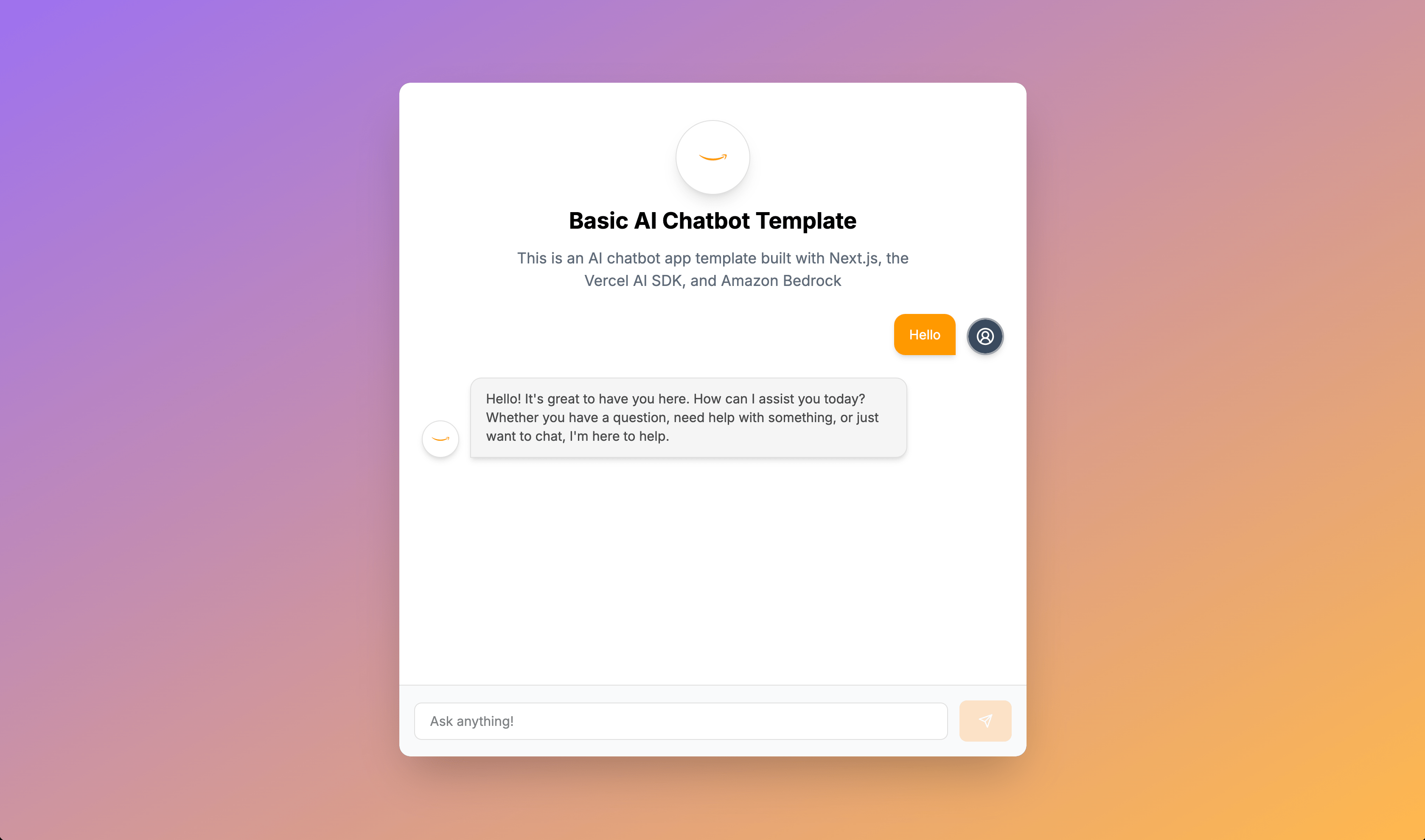 v0 - Amazon Bedrock Chatbot - v0 by Vercel