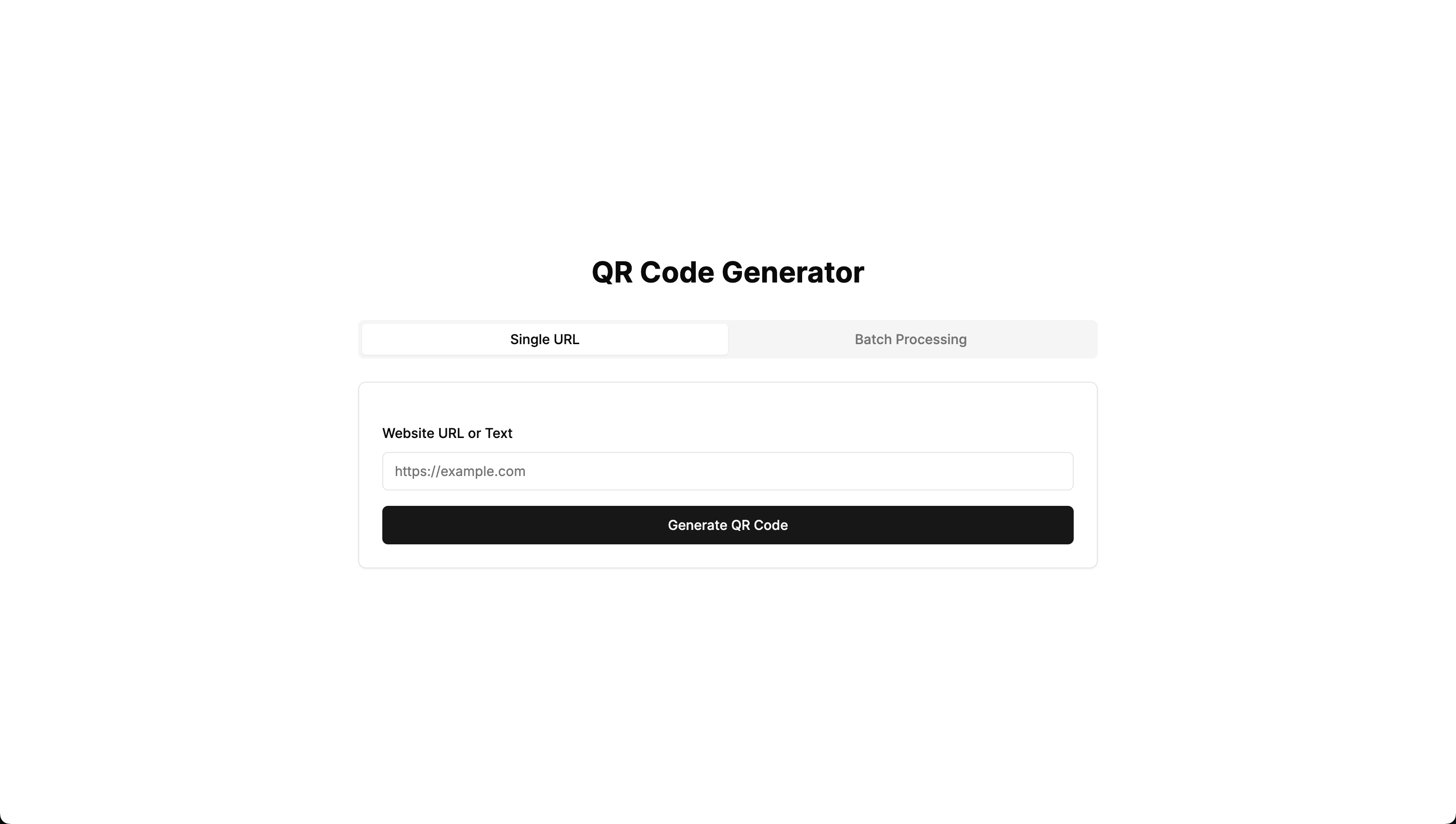 v0 - QR Code Generator with Bulk - v0 by Vercel