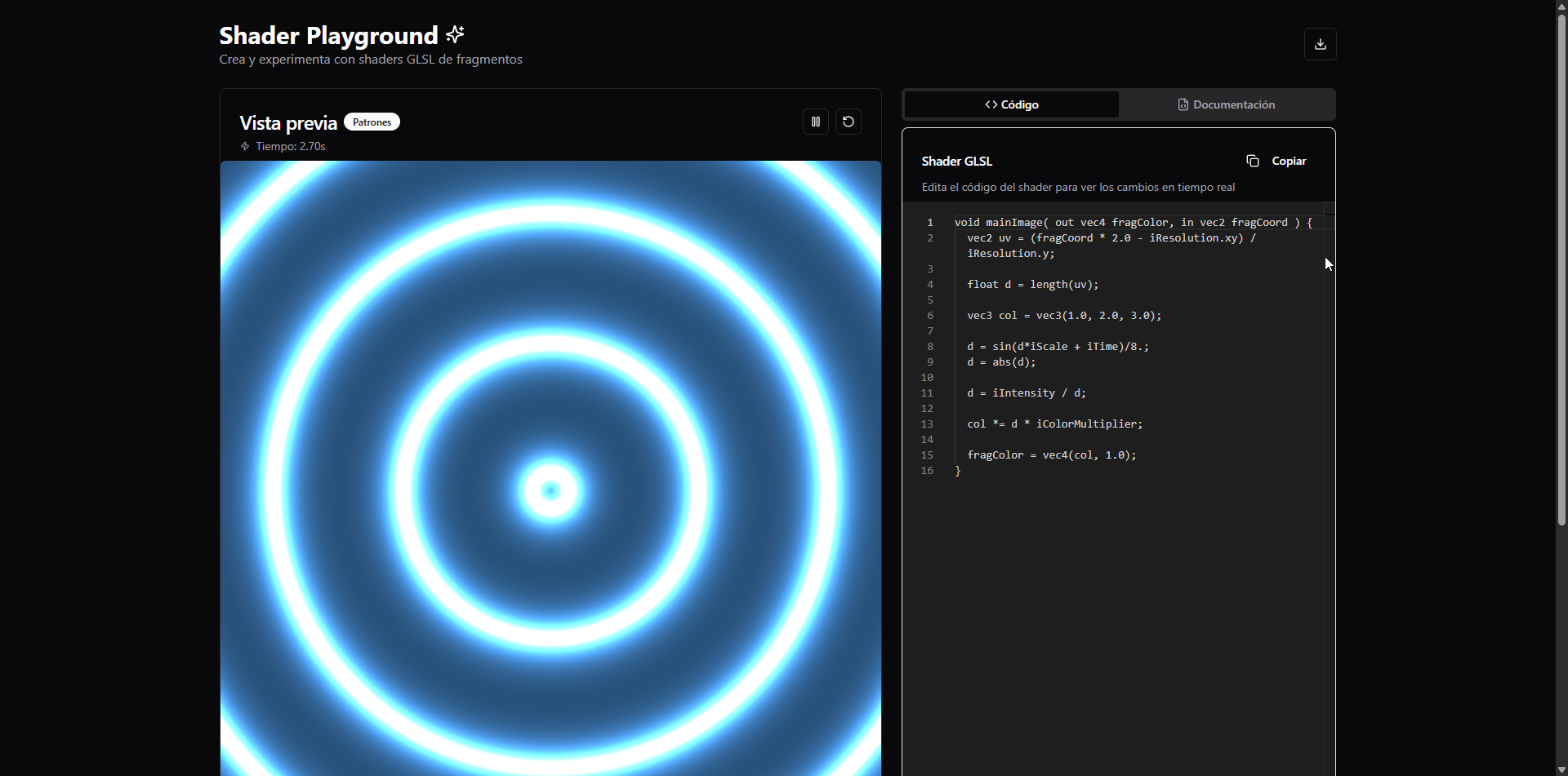 v0 - Shader creator page - v0 by Vercel