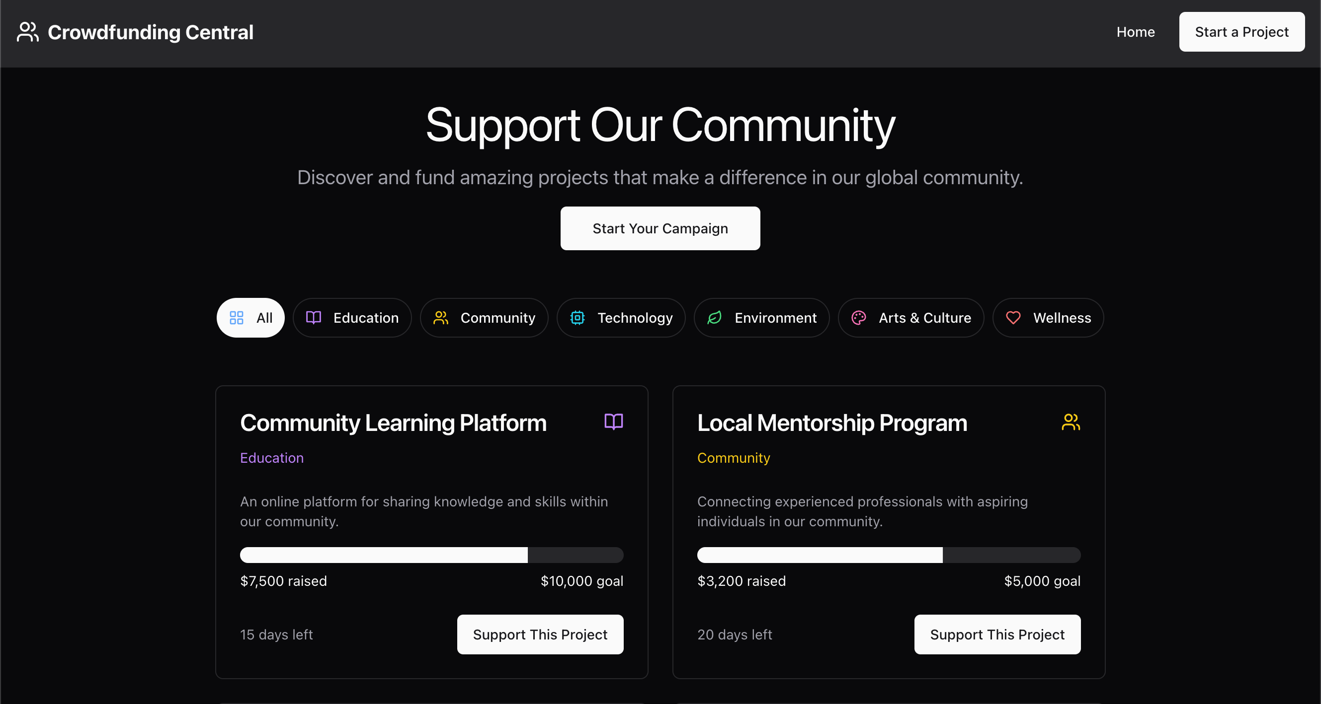 v0 - Community Crowdfunding - v0 by Vercel
