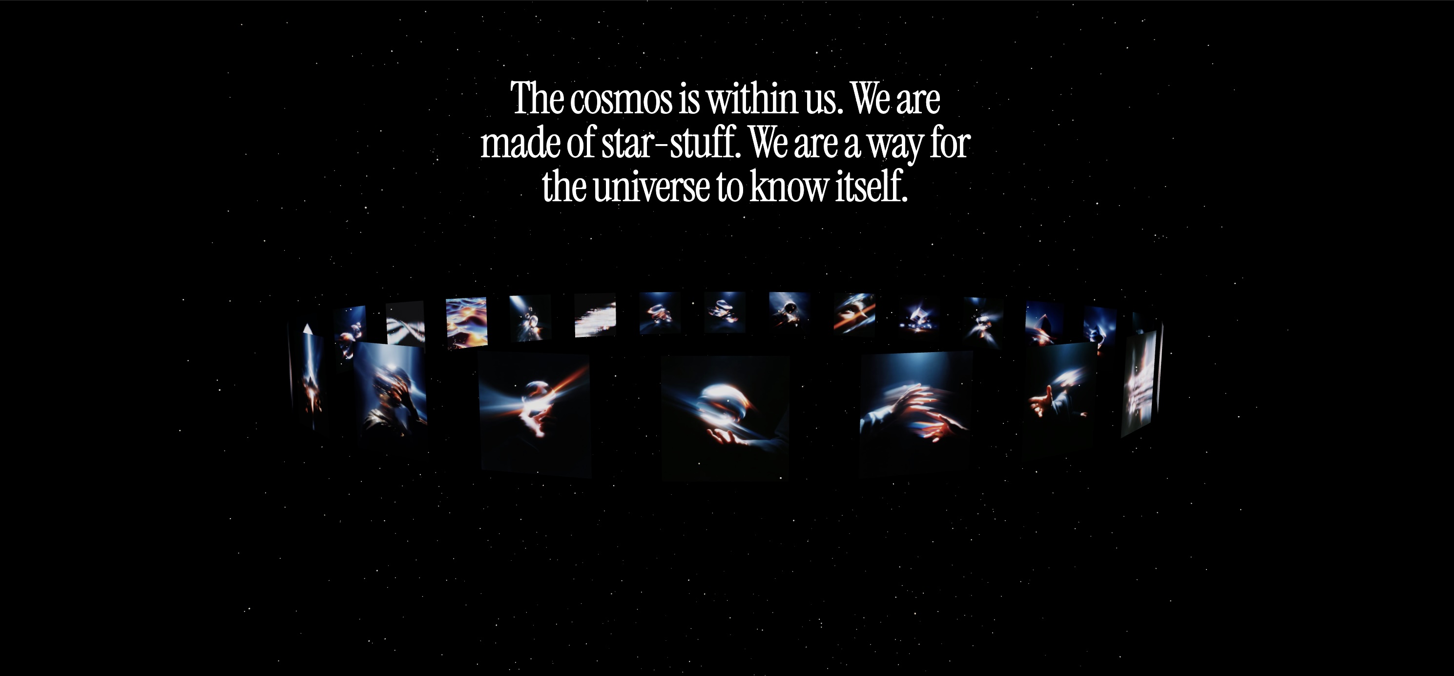 v0 - Cosmos — 3d orbit gallery template - v0 by Vercel