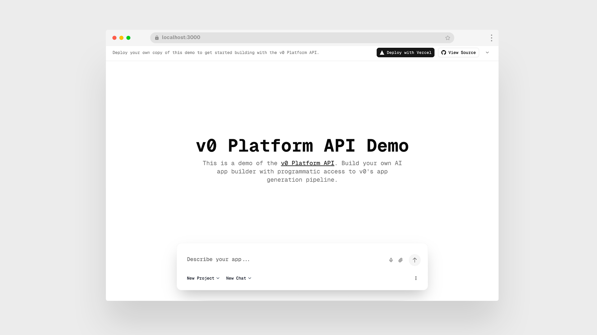 v0 - v0 Platform API Demo - v0 by Vercel