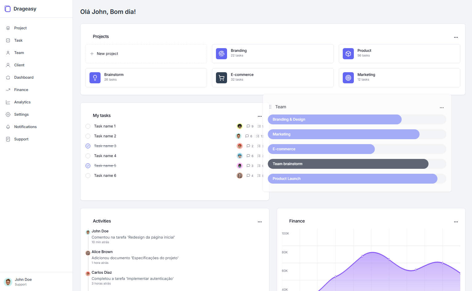 v0 - Drageasy - Drag & Drop Dashboard - v0 by Vercel
