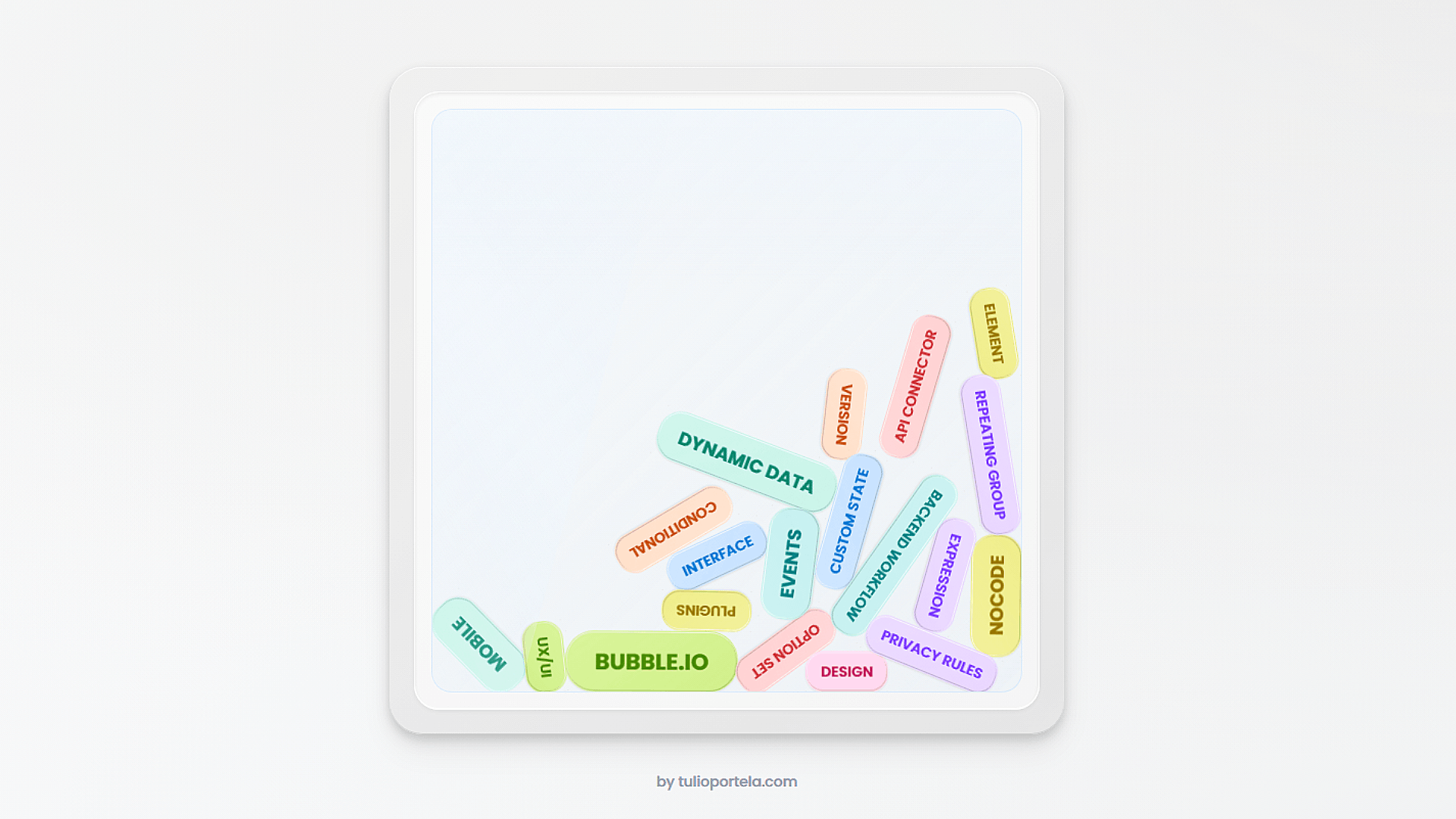v0 - Tags Gravity Animation - v0 by Vercel