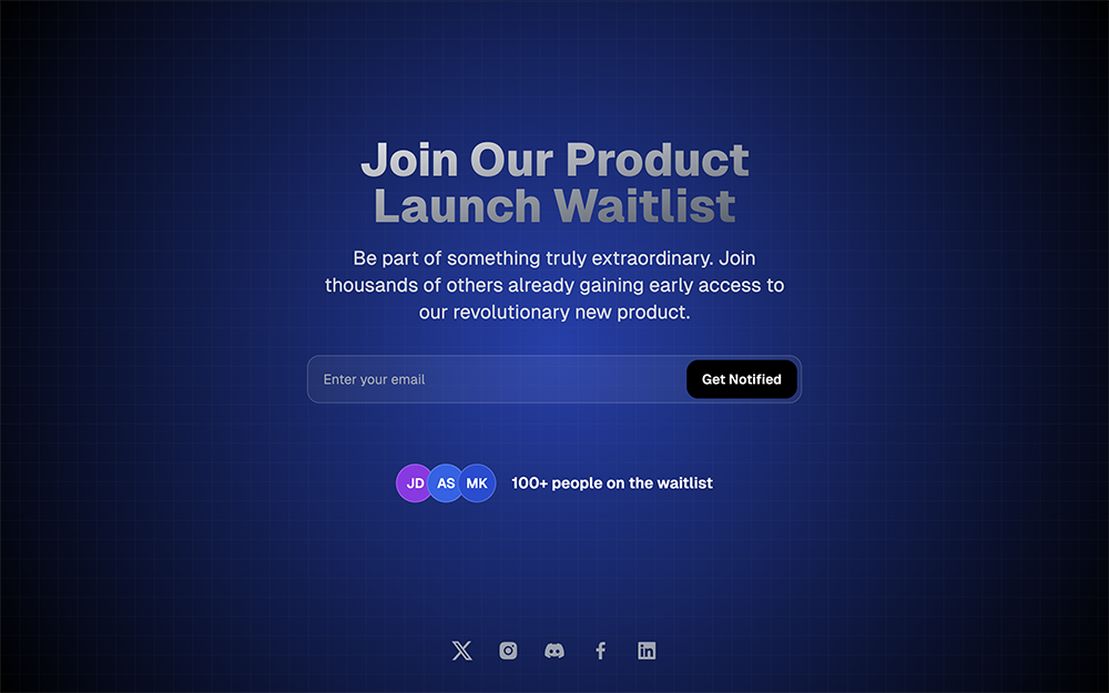 v0 - Product Launch Waitlist - v0 by Vercel