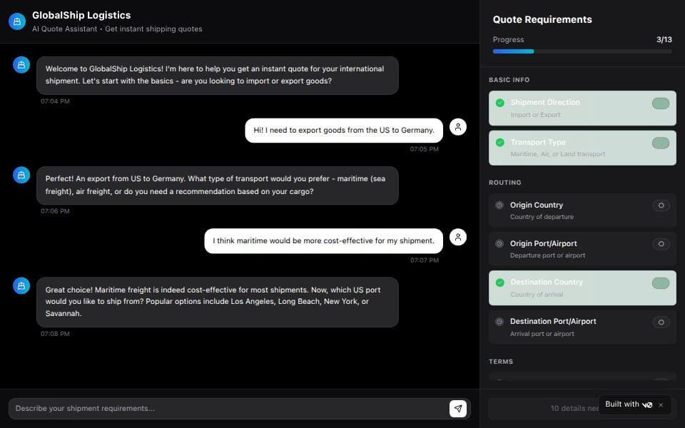 v0 - Chat interface design - v0 by Vercel