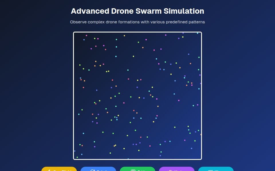 v0 - Drone Swarm Simulation - v0 by Vercel