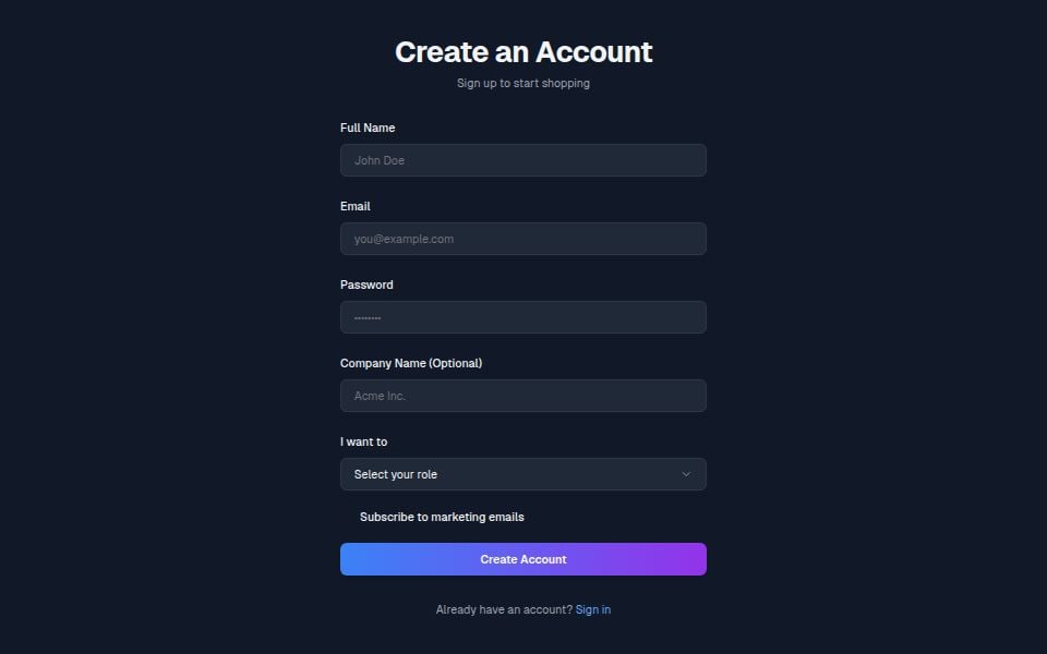 v0 - Minimal SignUp Page Design - v0 by Vercel