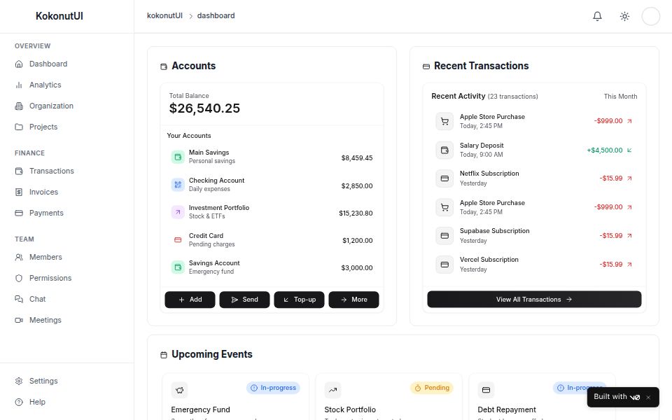 v0 - Financial Dashboard - v0 by Vercel