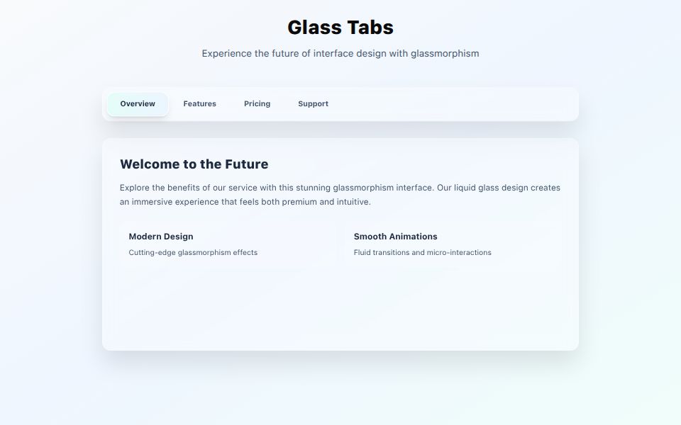 v0 - Vercel tabs with liquid glass - v0 by Vercel