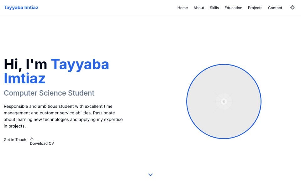 v0 - Tayyaba Portfolio - v0 by Vercel