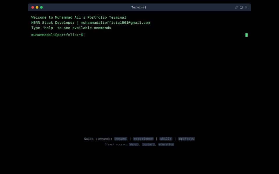 v0 - Terminal portfolio site - v0 by Vercel
