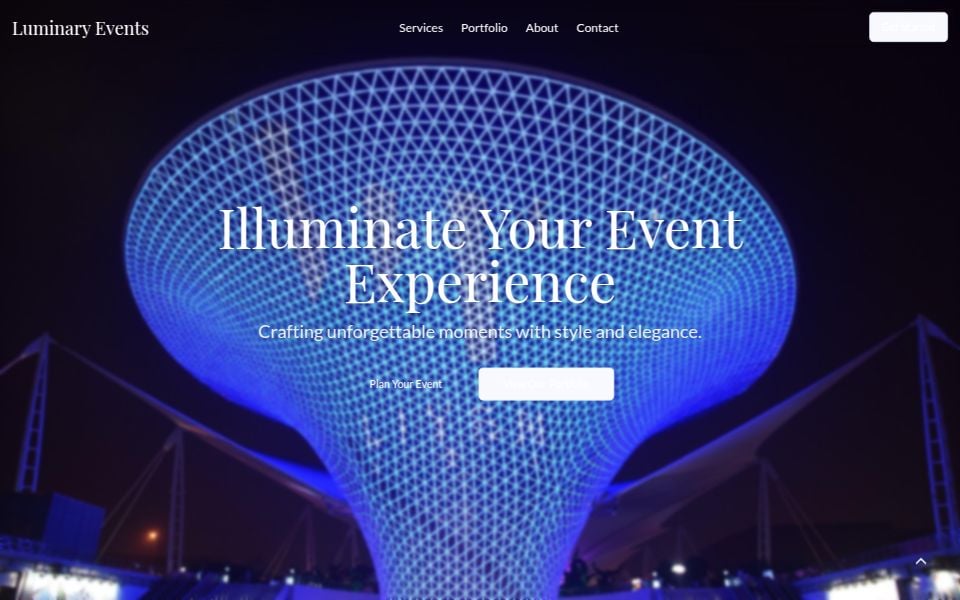 v0 - Luminary Events Landing - v0 by Vercel