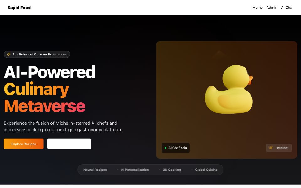 v0 - Sapid Food - v0 by Vercel