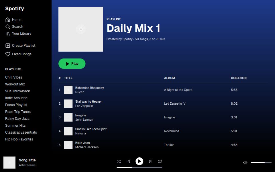v0 - Spotify UI - v0 by Vercel