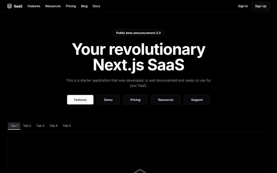 v0 - Nextjs Saas Landing - v0 by Vercel