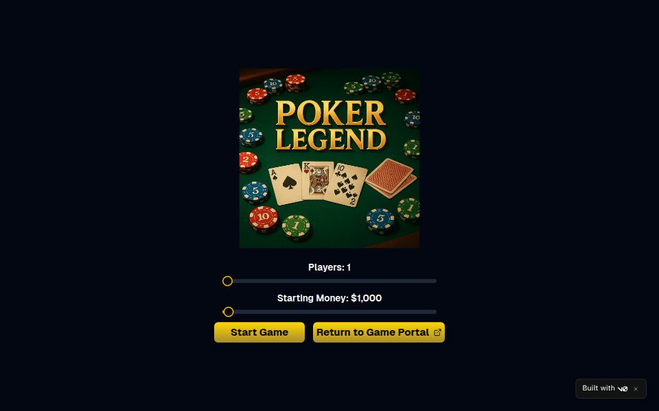 v0 - Poker Legend - v0 by Vercel