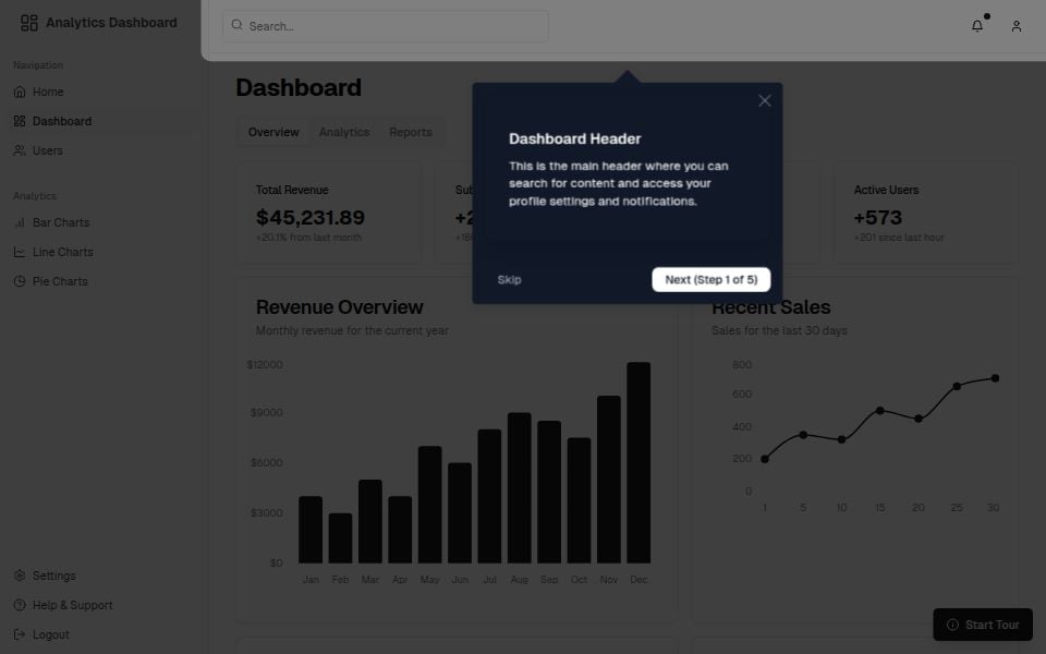 v0 - Next js Joyride Dashboard - v0 by Vercel