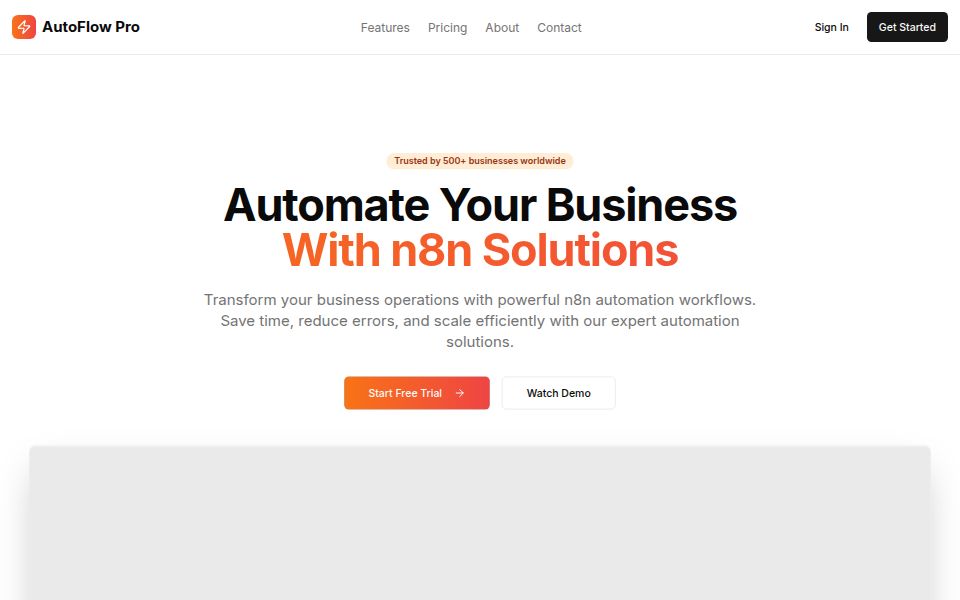 v0 - N8n automation website - v0 by Vercel