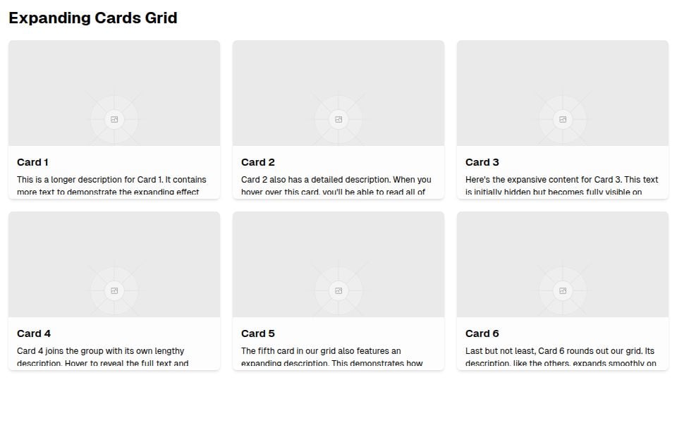 v0 - Expanding Cards - v0 by Vercel