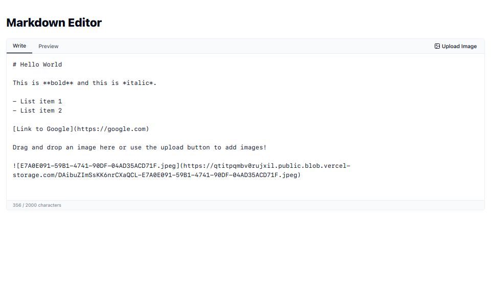v0 - Textarea with Markdown Preview - v0 by Vercel