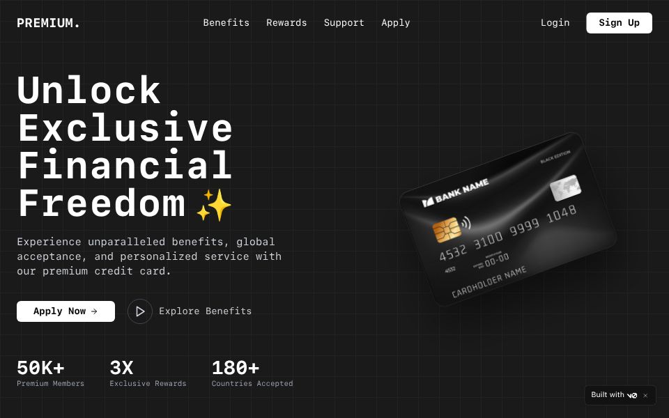 v0 - 3D Card - v0 by Vercel