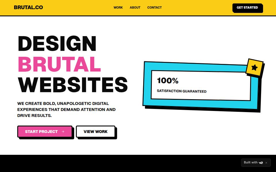 v0 - Neobrutalist UI design - v0 by Vercel