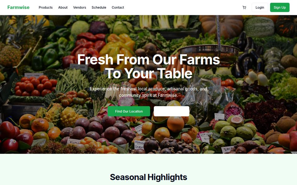 v0 - Farmers Market Website - v0 by Vercel