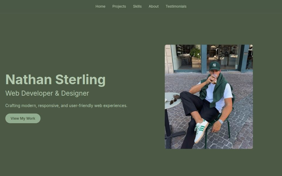 v0 - Nathan Sterling Portfolio - v0 by Vercel