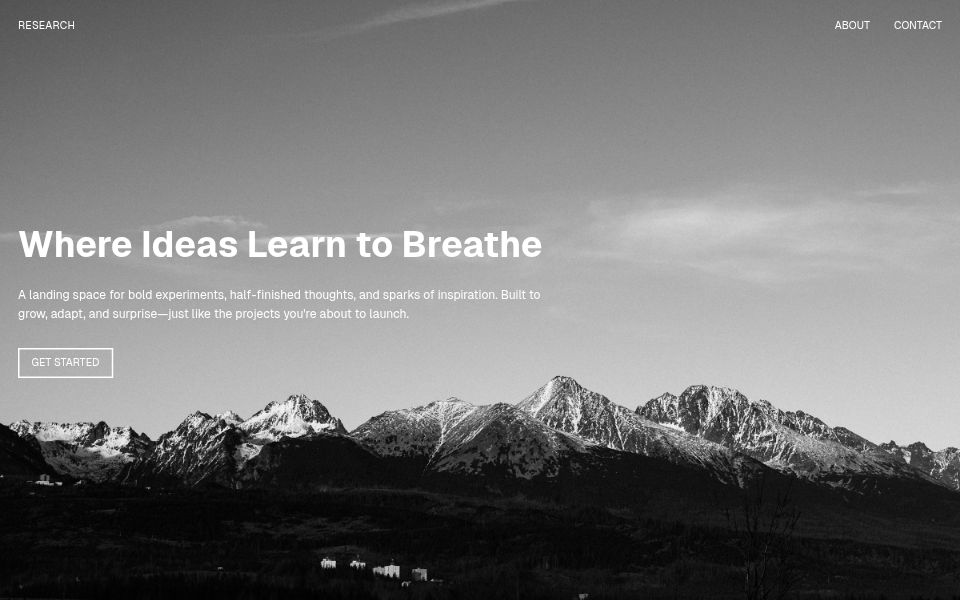 v0 - Simple Parallax Sticky Footer Landing - v0 by Vercel